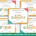 Editable 7th Grade Certificate, 1st to 8th Grade Diploma, Certificate ...