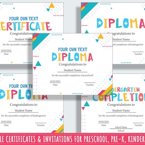 Modern-themed Preschool and Kindergarten End-of-year Celebration Kit ...