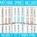 10 Editable Line Pattern Binder Covers, Includes 1, 1.5, 2" Spines ...