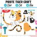 Pirate Tiger Craft for Kids: Color, Cut, and Glue, a Fun Activity for ...