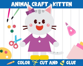 Cute Koala Craft Activity Color, Cut, and Glue for Prek to 2nd Grade ...