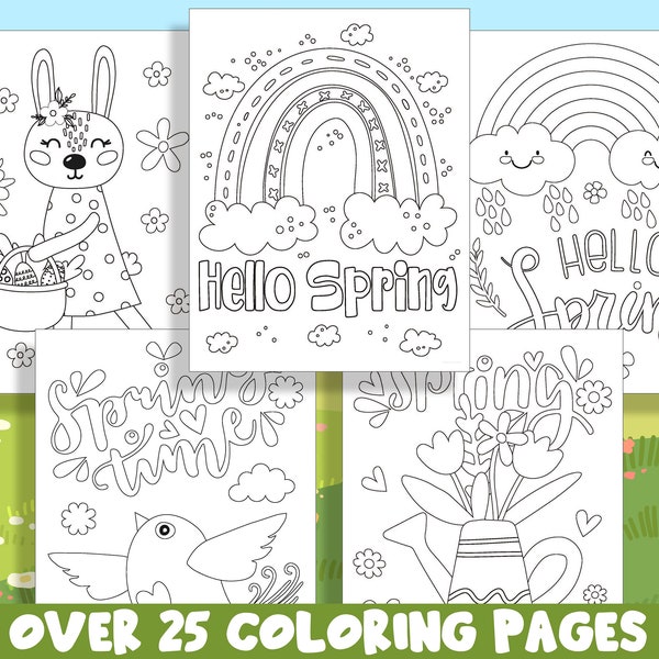 Kids Coloring Page - Etsy