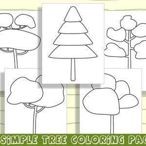 Tree Coloring Pages: 25 Fun and Easy Designs for Preschool and ...