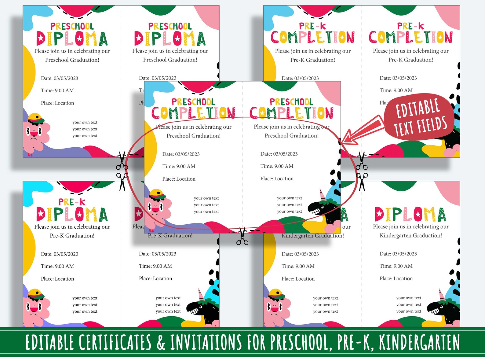Editable Class Certificates, End of the Year Awards, Diplomas ...