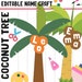 Coconut Tree Name Craft Activity: Summer/back to School Bulletin Board ...