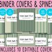 10 Editable Strip Pattern Binder Covers, Includes 1, 1.5, 2 Spines ...