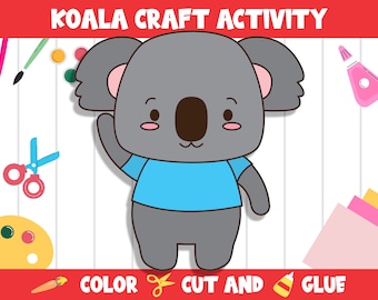 Cute Penguin Craft Activity Color Cut and Glue for Prek to - Etsy