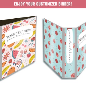 Powerpoint Binder Covers, 10 Printable/editable Fruit Binder Covers ...