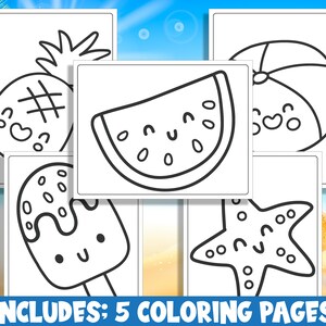 How to Draw Summer Elements (watermelon, Ice Cream Popsicle, Starfish ...