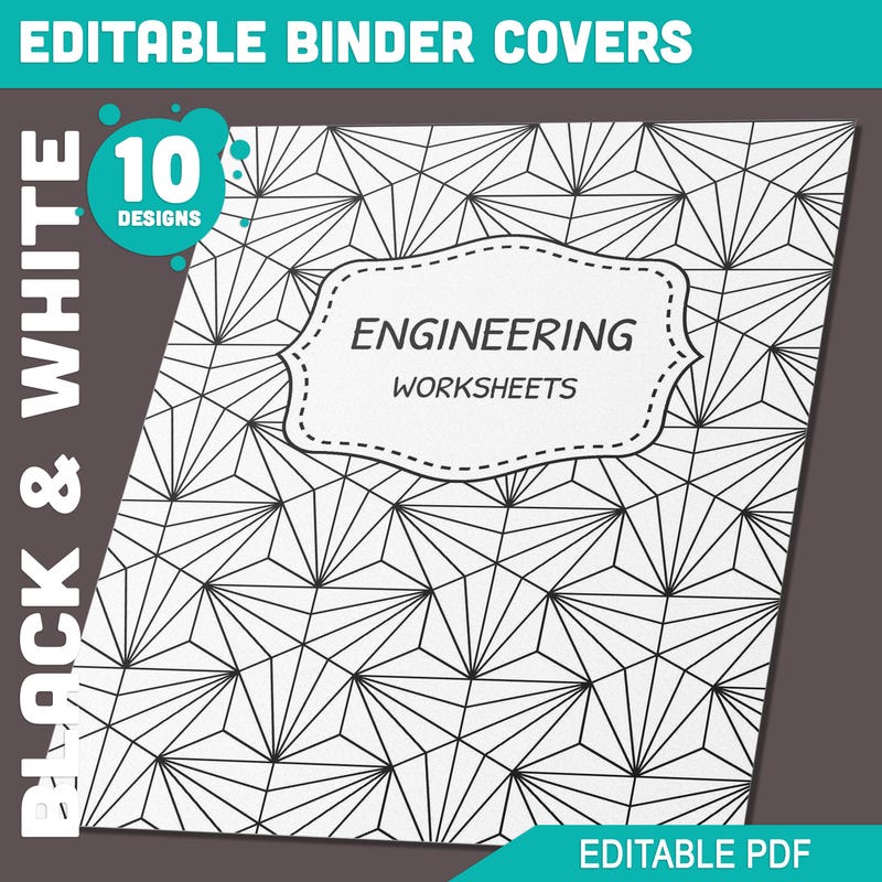Binder Covers Printable - Etsy