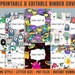 Monster Binder Cover, 10 Printable & Editable Binder Covers + Spines ...