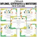34 Editable First Grade Diplomas, 1st-8th Grade Certificates, Diplomas ...