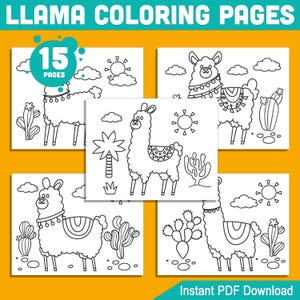 15 Simple Llama Coloring Pages for Kids – Perfect for Preschool ...