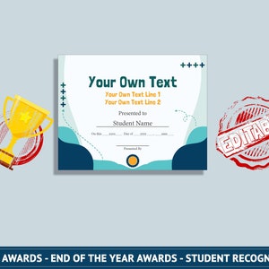 Editable Annual Awards, End of the Year Activities, End of School Year ...