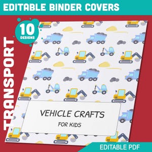 Binder Cover for Kids, 10 Covers+spines, Binder Cover Printable ...