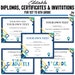 Personalized 2nd Grade Diplomas, 1st-8th Grade Achievement Certificates ...