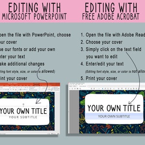 10 Editable Circles and Dots Binder Covers, Includes 1", 1.5", 2 ...