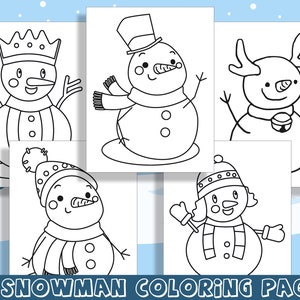 25 Adorable Snowman Coloring Pages for Preschool & Kindergarten, High ...