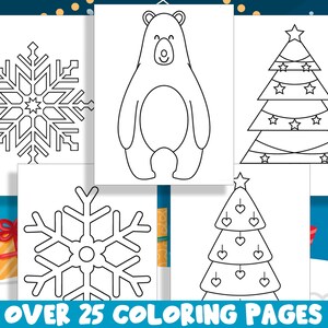 Simple Christmas Coloring Pages: 25 Printable Holiday Pages for ...