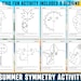 Summer Symmetry Worksheet, Summer Theme Lines of Symmetry Activity, 24 ...