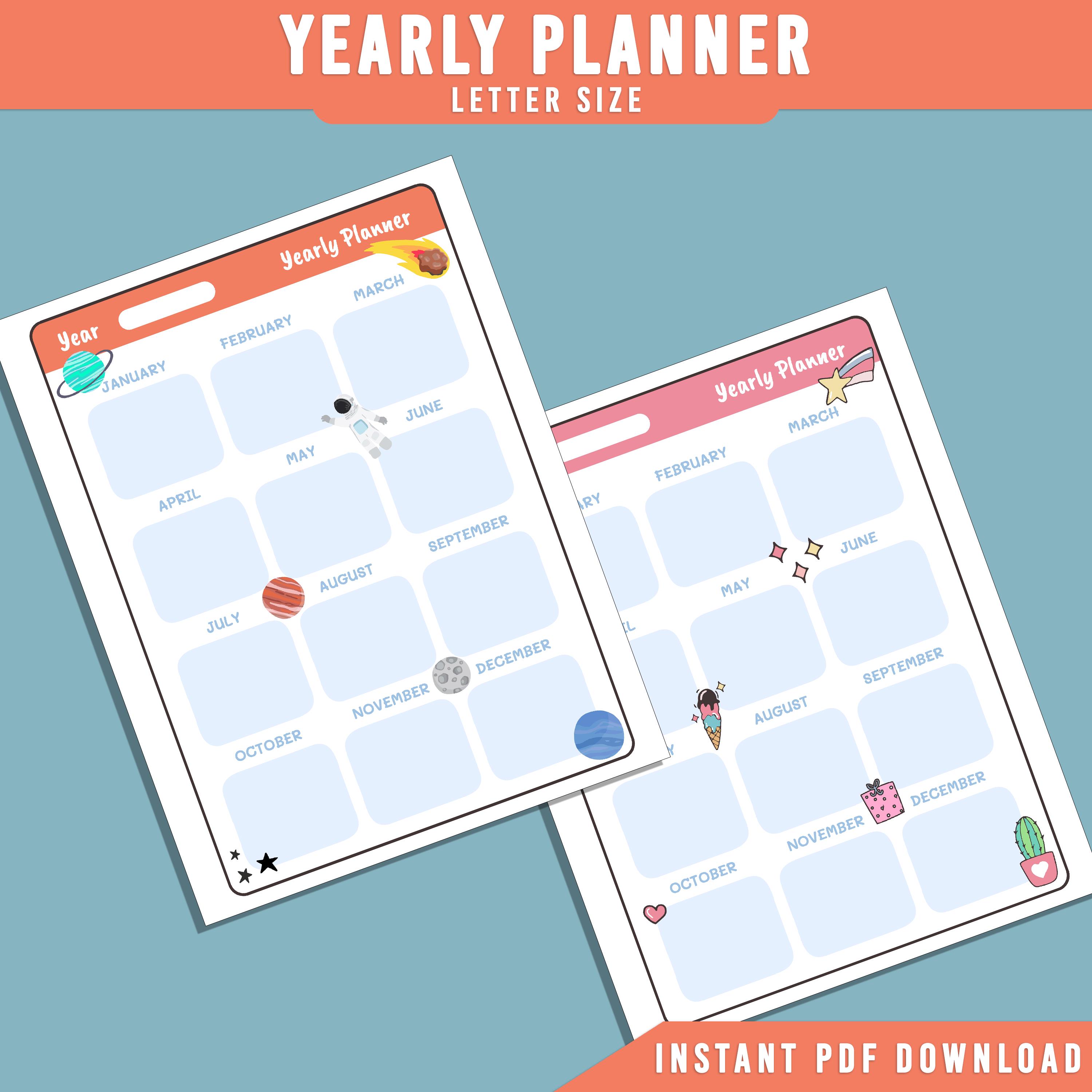 2026 Planner for Kids: Printable Boys & Girls Planner With Daily ...