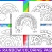 25 Delightful Rainbow Coloring Pages for Kids Perfect for Preschool ...
