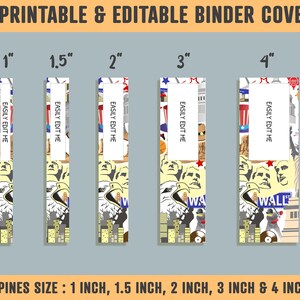 Cultural Travel Binder Cover, 10 Printable & Editable Binder Covers ...