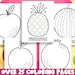 Fruit Coloring Pages, 25 Printable Fruit Coloring Pages for Preschool ...