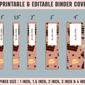 Bakery Binder Cover (bread, Cake, Brownie, Bun, Croissant...), 10 ...