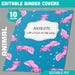 Animal Binder Cover, 10 Printable & Editable Covers+spines, Binder ...