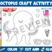 Summer Cute Octopus Craft Activity - Color, Cut, and Glue for Prek to ...