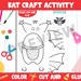 Halloween Bat Craft Activity - Color, Cut, and Glue for Prek to 2nd ...