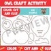 Cute Owl Craft Activity Color, Cut, and Glue for Prek to 2nd Grade, PDF ...