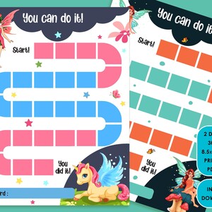 Printable Beautiful Flower Fairy Reward Chart Behavior Chart - Etsy