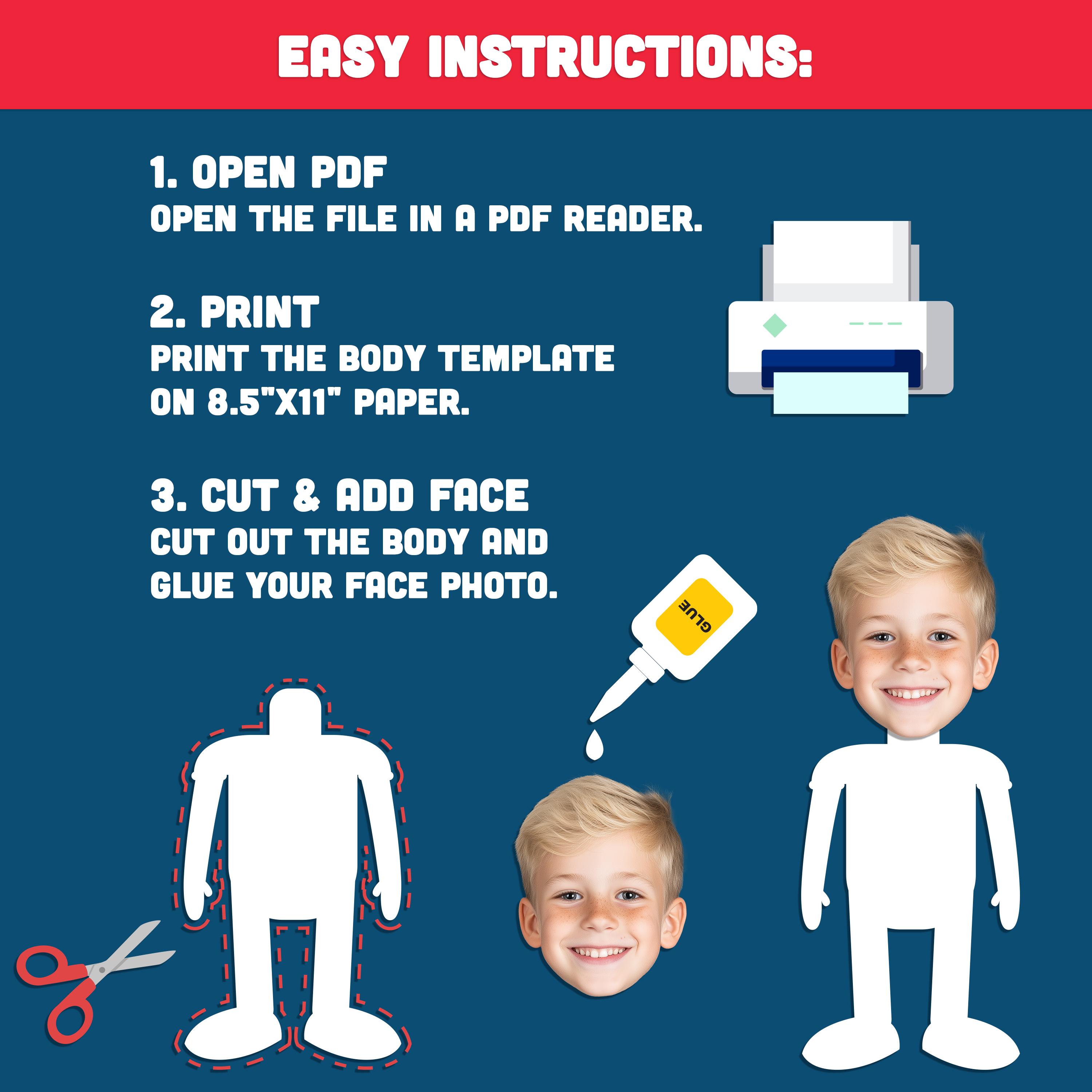 Superhero Body Clipart Collection – DIY Craft! Add Your Face to ...
