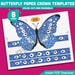 Butterfly Paper Crown Templates – Printable Spring Headband Craft for ...