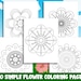 Simple Flower Mandala Coloring Pages for Kids, 20 Pages, PDF File ...