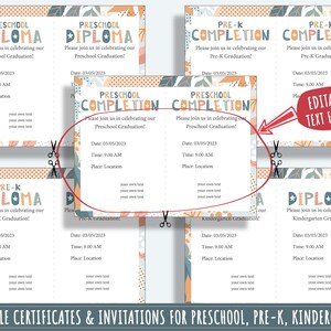 37 Pages of Editable Diploma, Certificate, and Invitation Templates for ...