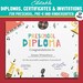 Customizable Diplomas, Certificates, and Invitations for Preschool and ...