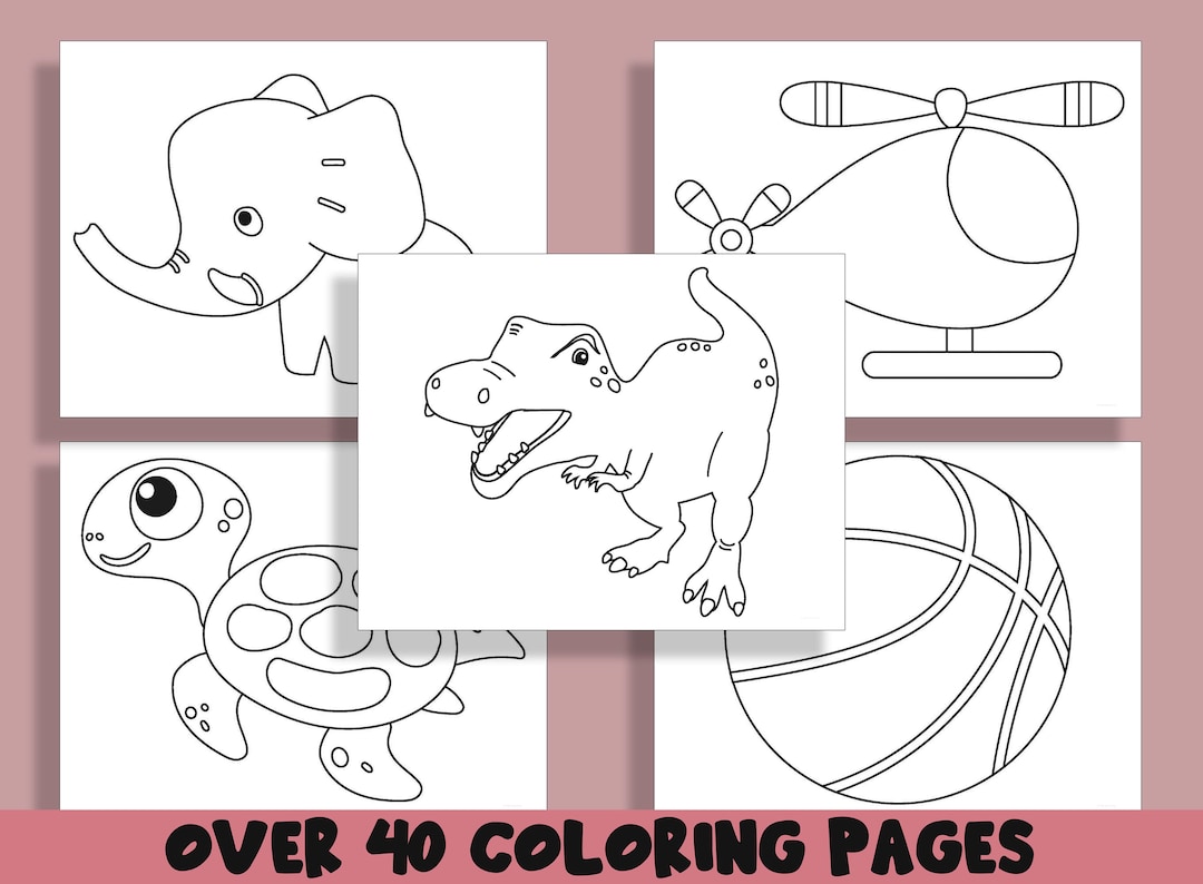 40 Preschool Coloring Pages, Suitable for Toddlers, Preschool ...