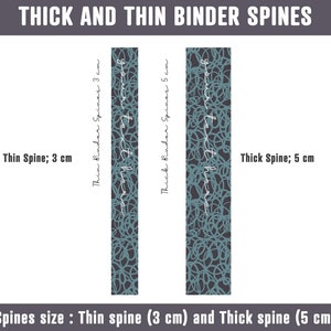 Powerpoint Binder Covers, 10 Printable/editable Abstract Binder Covers ...