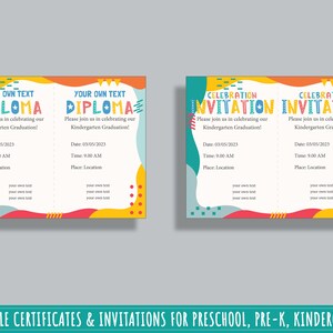 Diploma Certificate for Preschool and Elementary School Kids, 37 ...