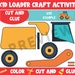 Skid Loader Craft Activity - Color, Cut, and Glue for Prek to 2nd Grade ...