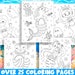 Mermaid Coloring Book, 25 Printable Beautiful Mermaid Coloring Pages ...