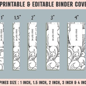 Abstract Wave Binder Cover, 10 Printable & Editable Binder Covers ...