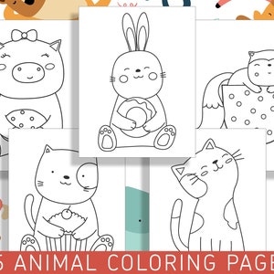 Animal Coloring Pages: 25 Cute and Educational Worksheets for Preschool ...
