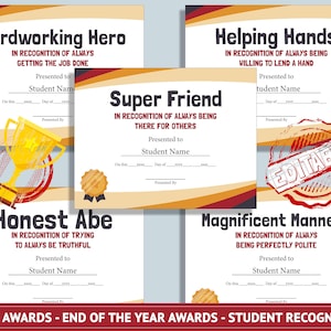 Editable Last Day of School Certificate, End of the Year Awards ...