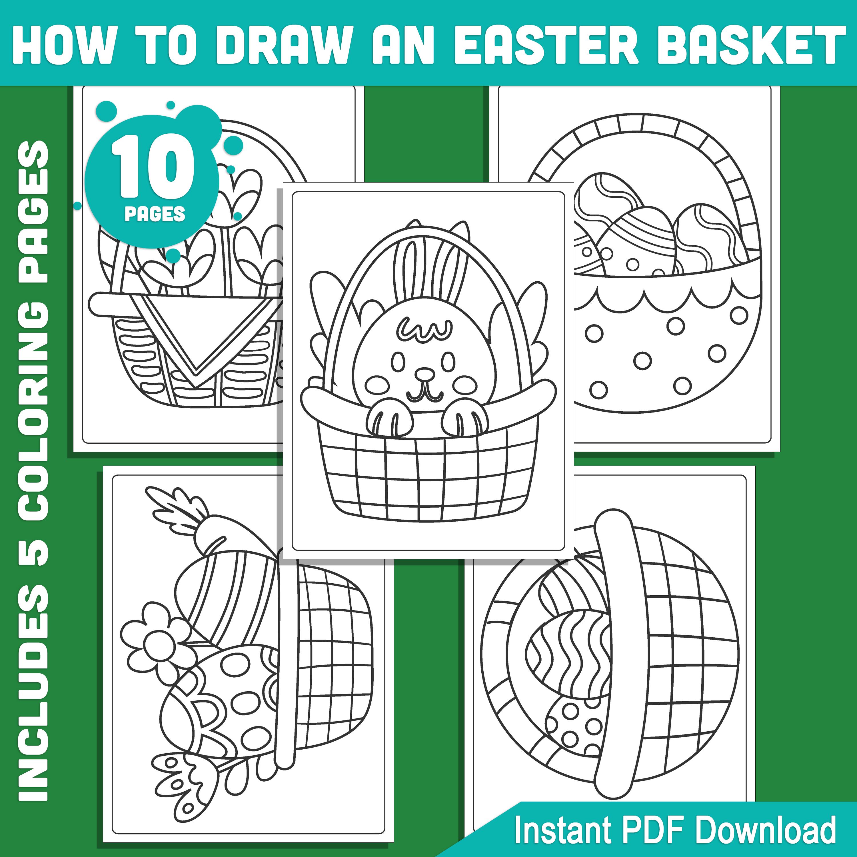 How To Draw A Easter Basket