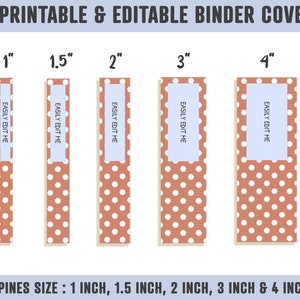 Planner Cover Pages - Earth Tone, 10 Editable Binder Covers and Spines ...