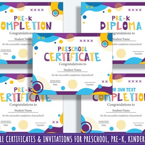 Editable End of the Year Awards Kindergarten Diploma Promotion ...